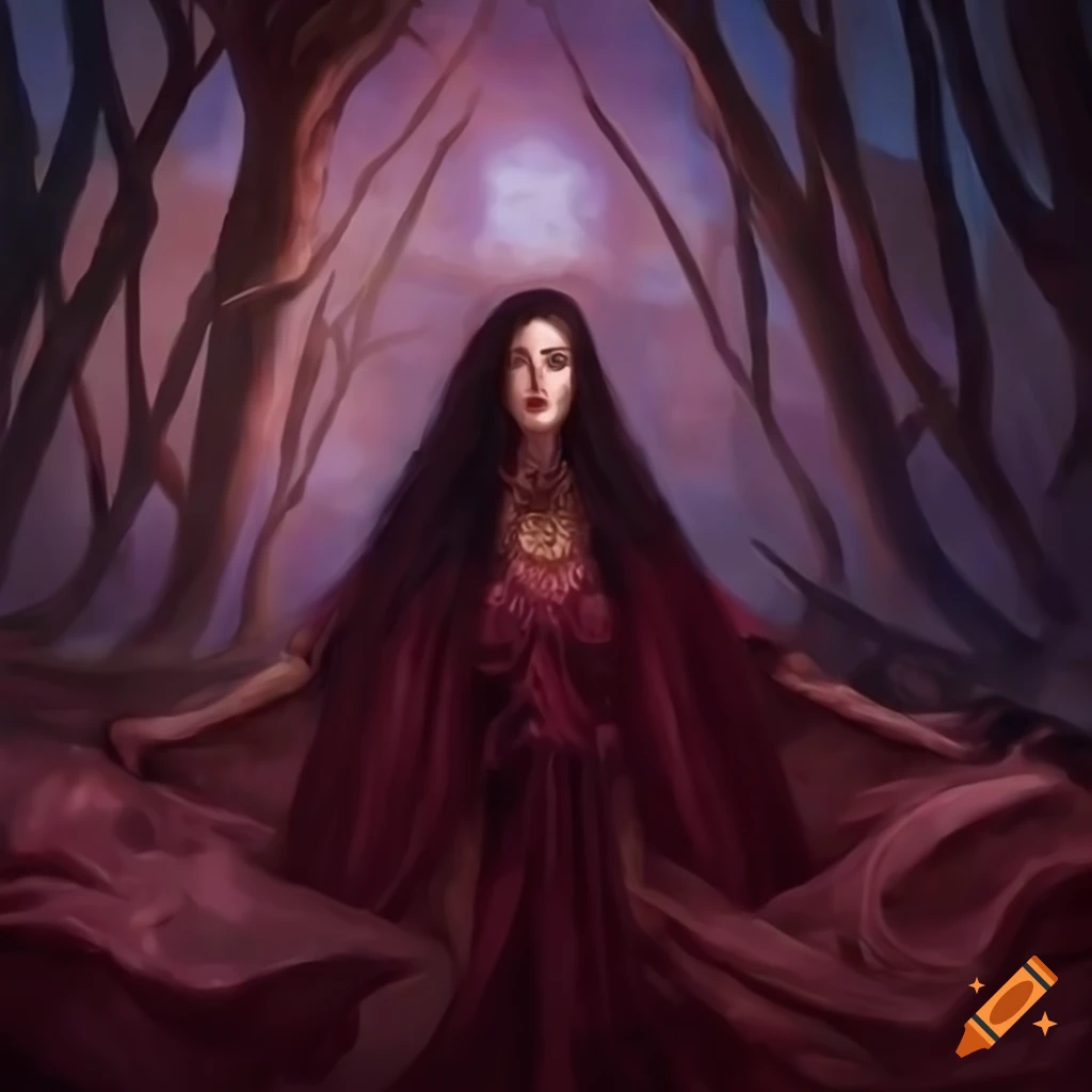 Twilight as a robe in a fantasy painting in hd 4k resolution on Craiyon
