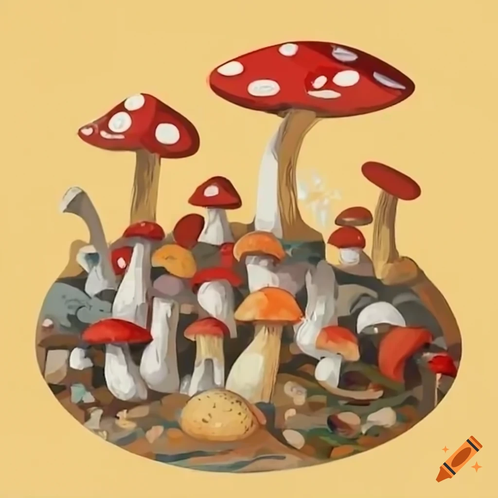 Talking mushrooms at a democratic meeting in an imaginative setting on ...
