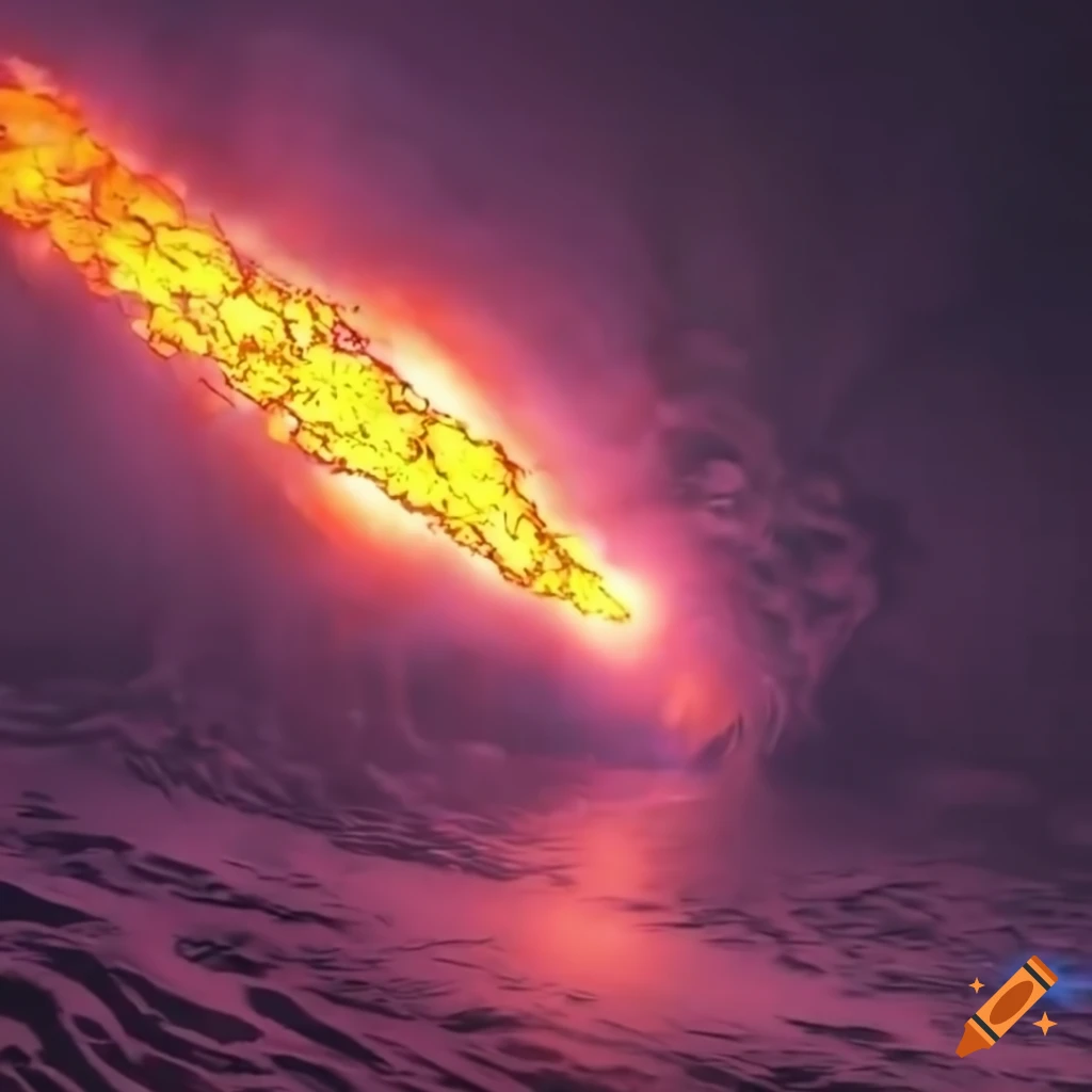 Explosive energy releasing as a massive shockwave with dynamic visuals on Craiyon