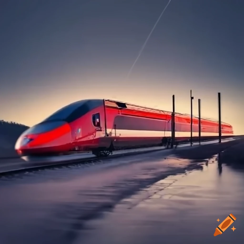 Trains images created on Craiyon