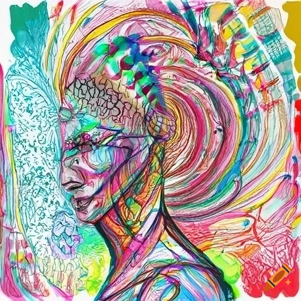 Drawing of faceless crowd with placards of symbols for social issues on ...