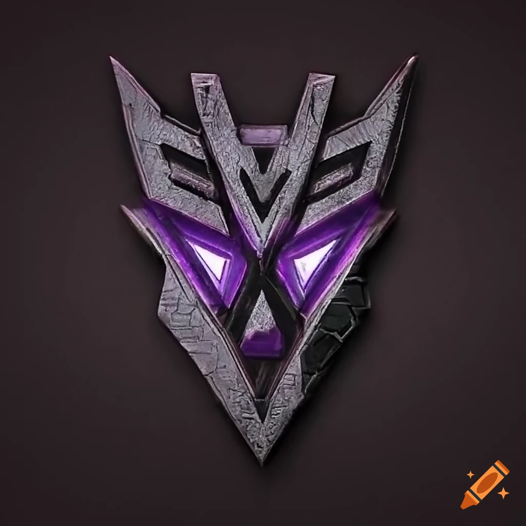 Dark Vanguard emblem with dark purple and black colors, menacing ...