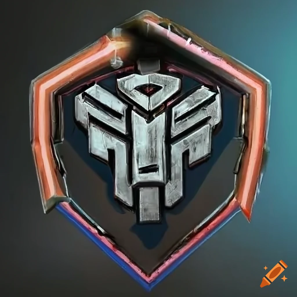 Siege unit emblem with shield and autobot insignia on Craiyon