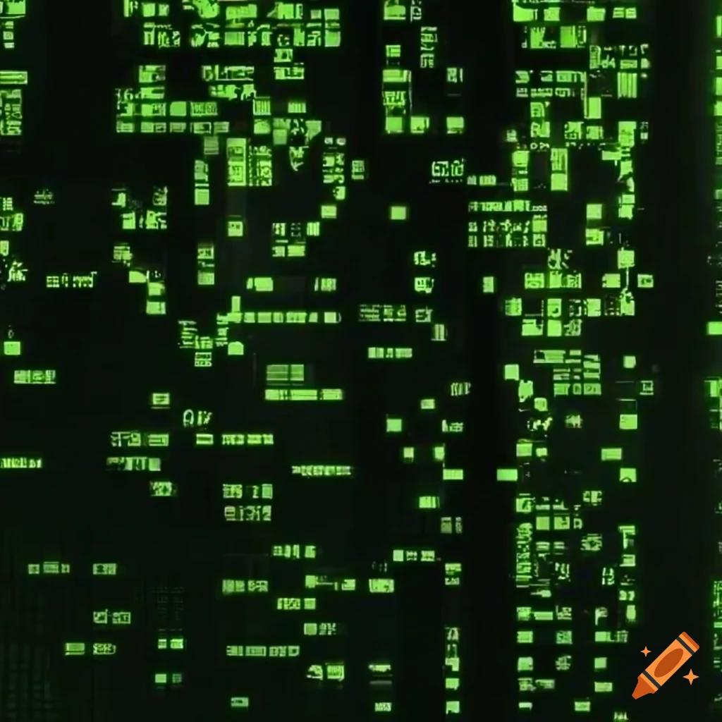 Matrix code on Craiyon