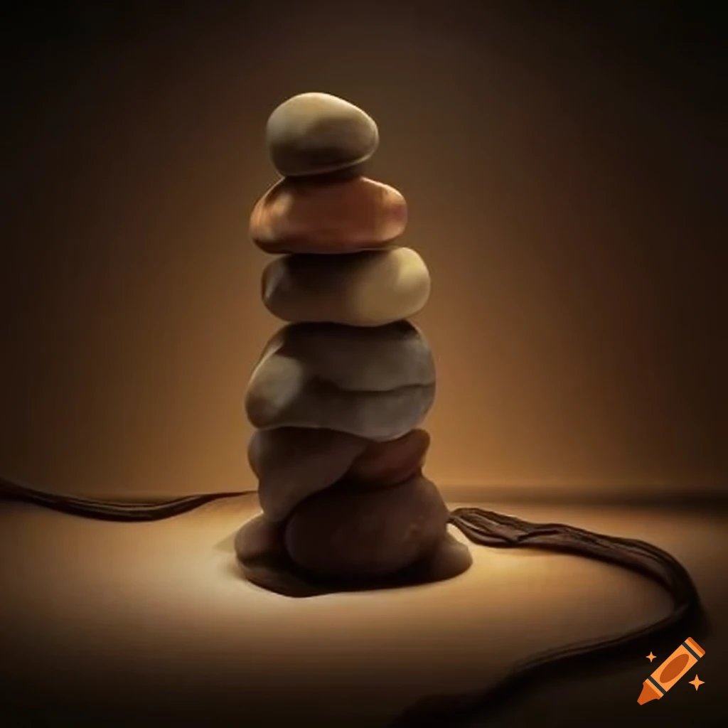 Biblical reference to five stones in a sling on Craiyon