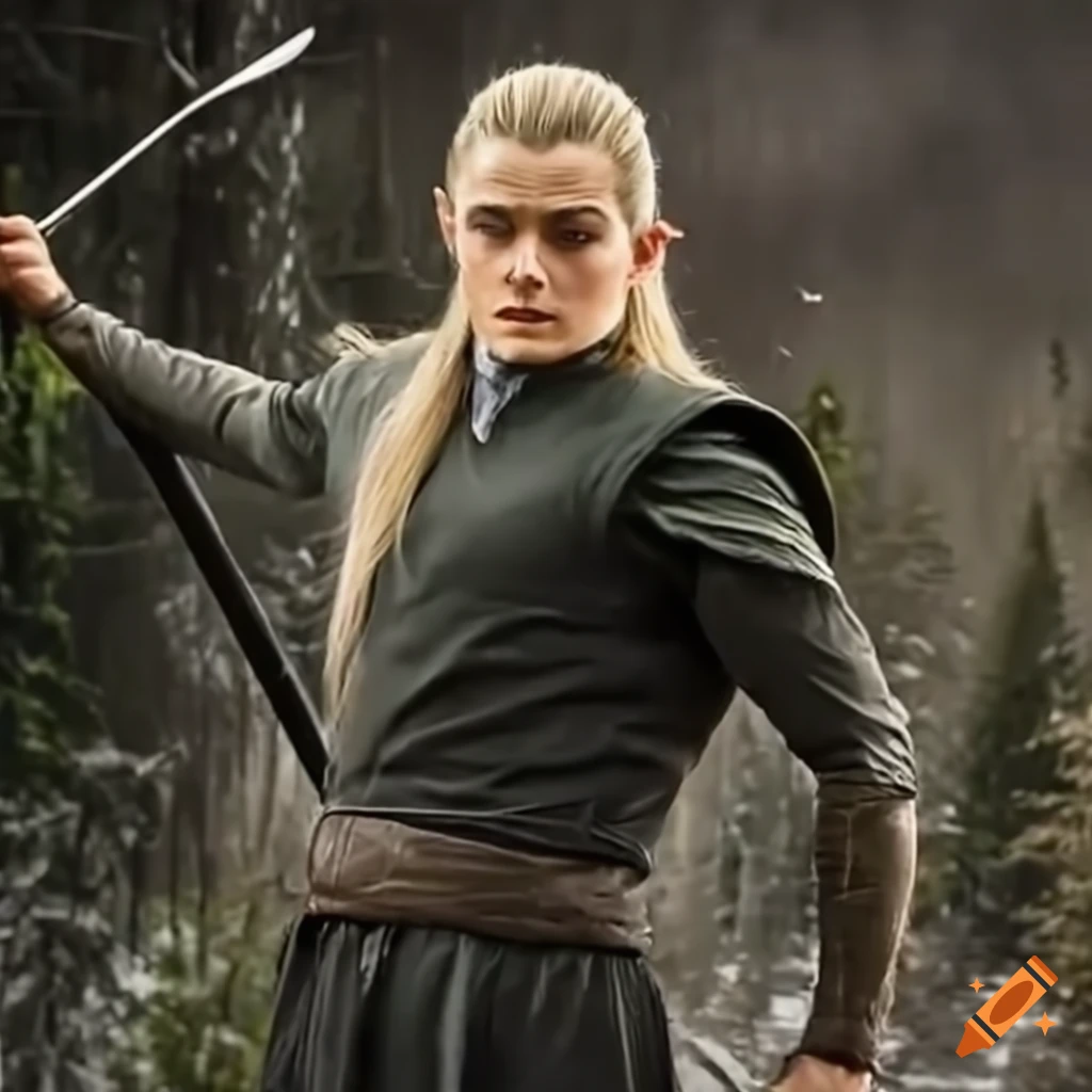 Legolas training on Craiyon