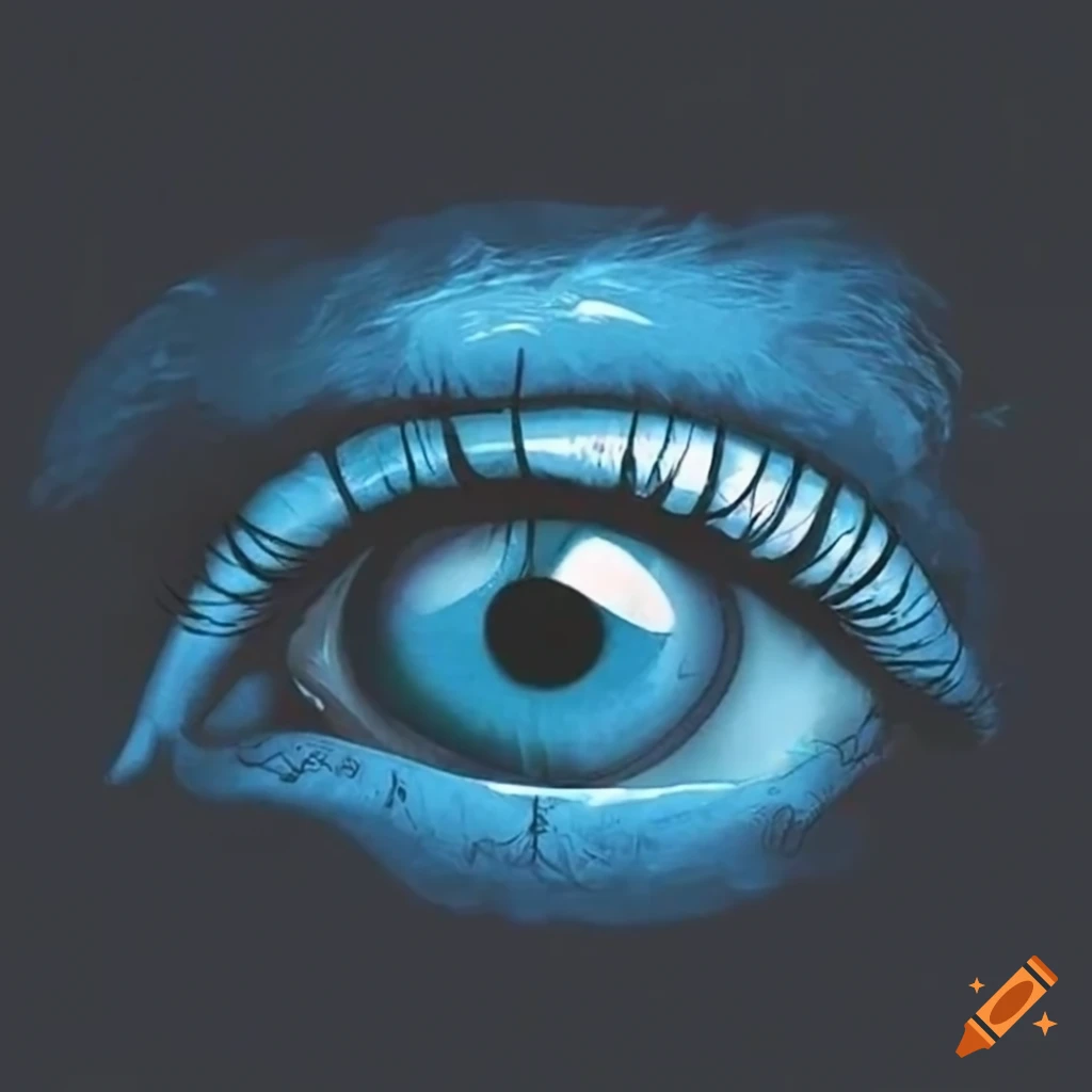 Real Eyes Realize Real Lies t-shirt design with black and blue eye on ...