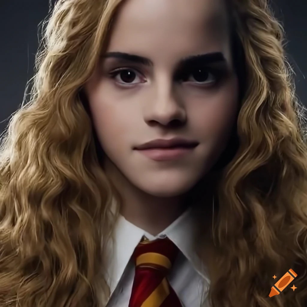Highly detailed and beautiful face of Hermione Granger in cinematic 4k ...