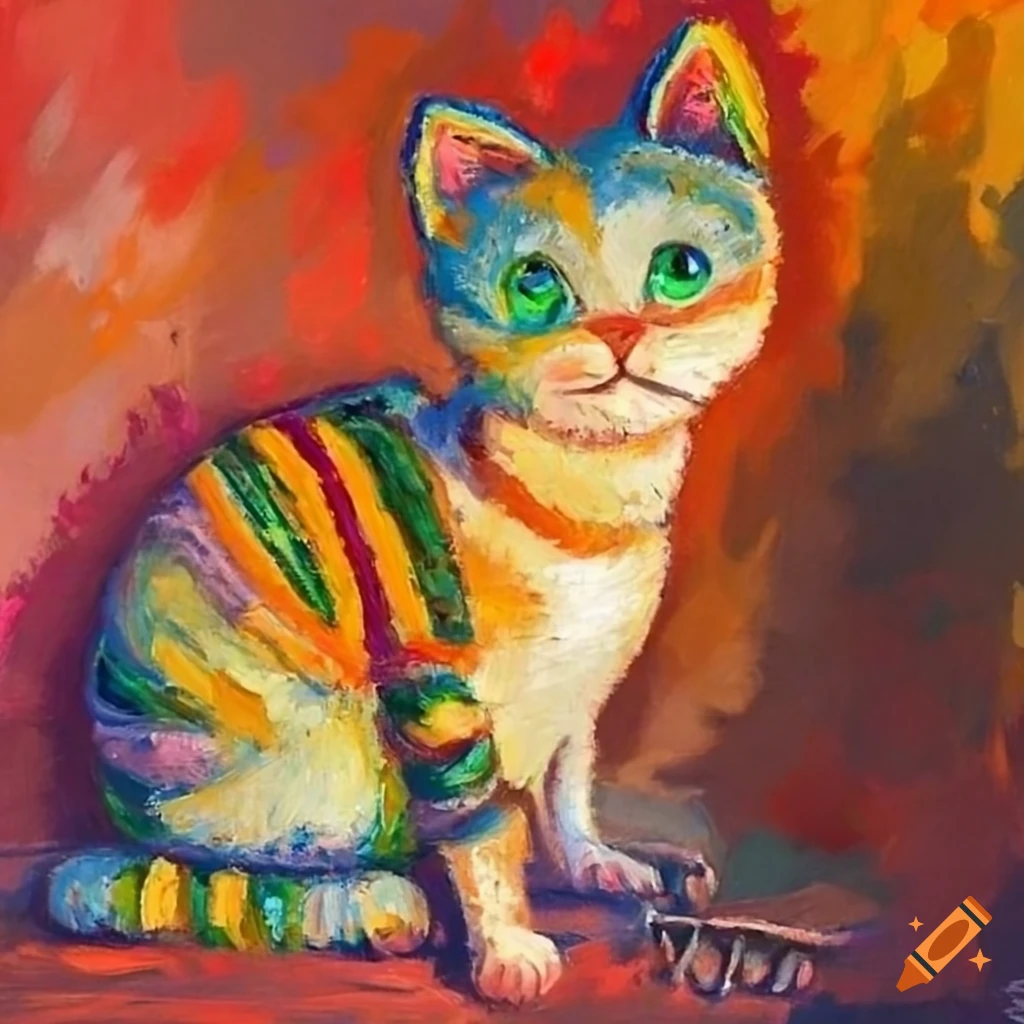 Cartoon cat in traditional Peruvian setting for children's book ...