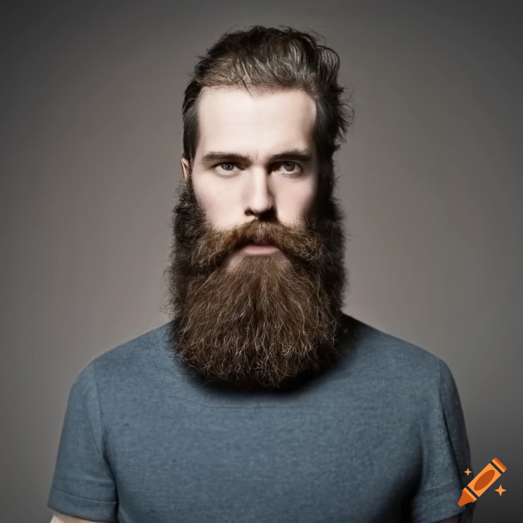 Moderately bearded man on Craiyon