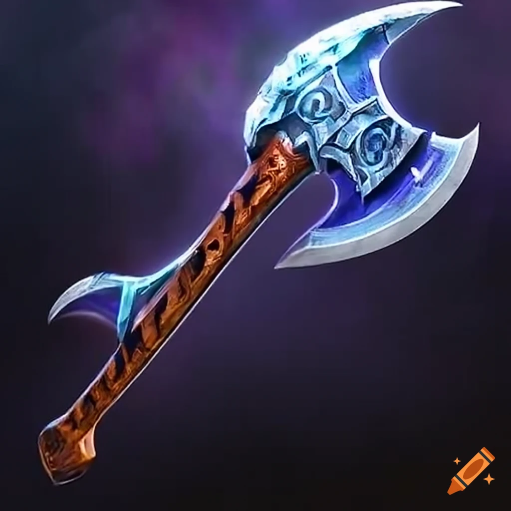 Legendary axe on Craiyon