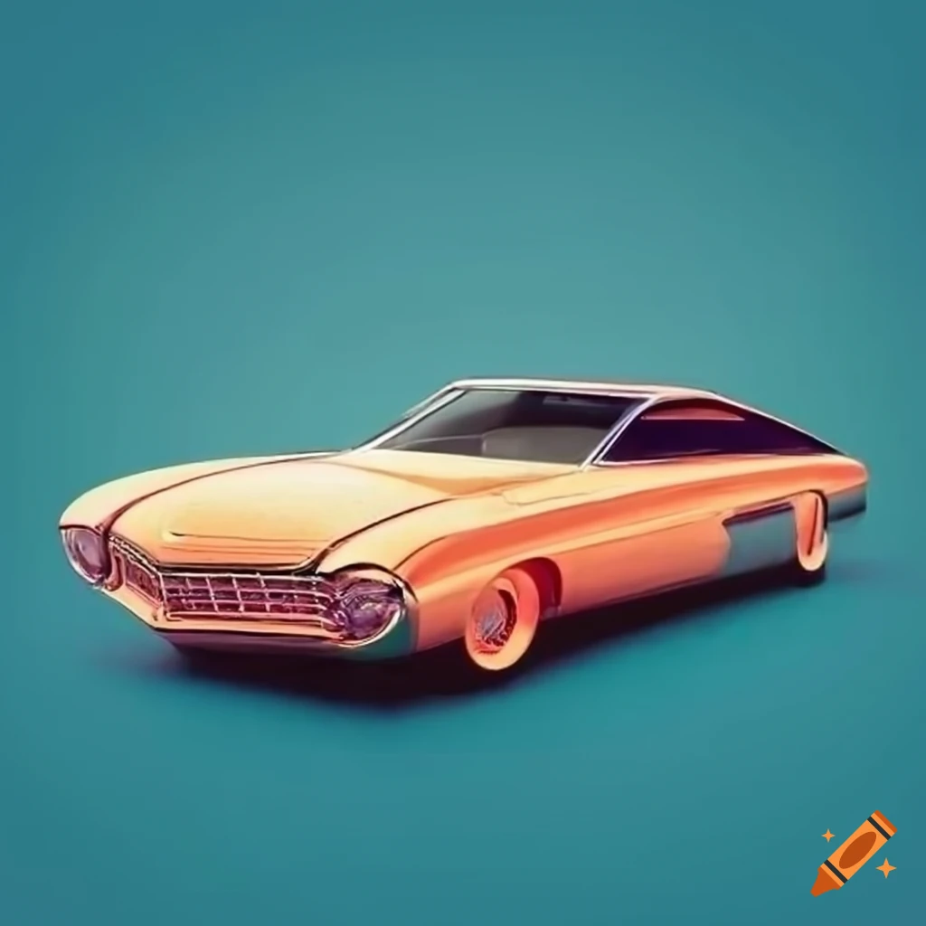 Vintage 1960s Chevrolet Mercury Buick concept car with retro 90s Y2K ...