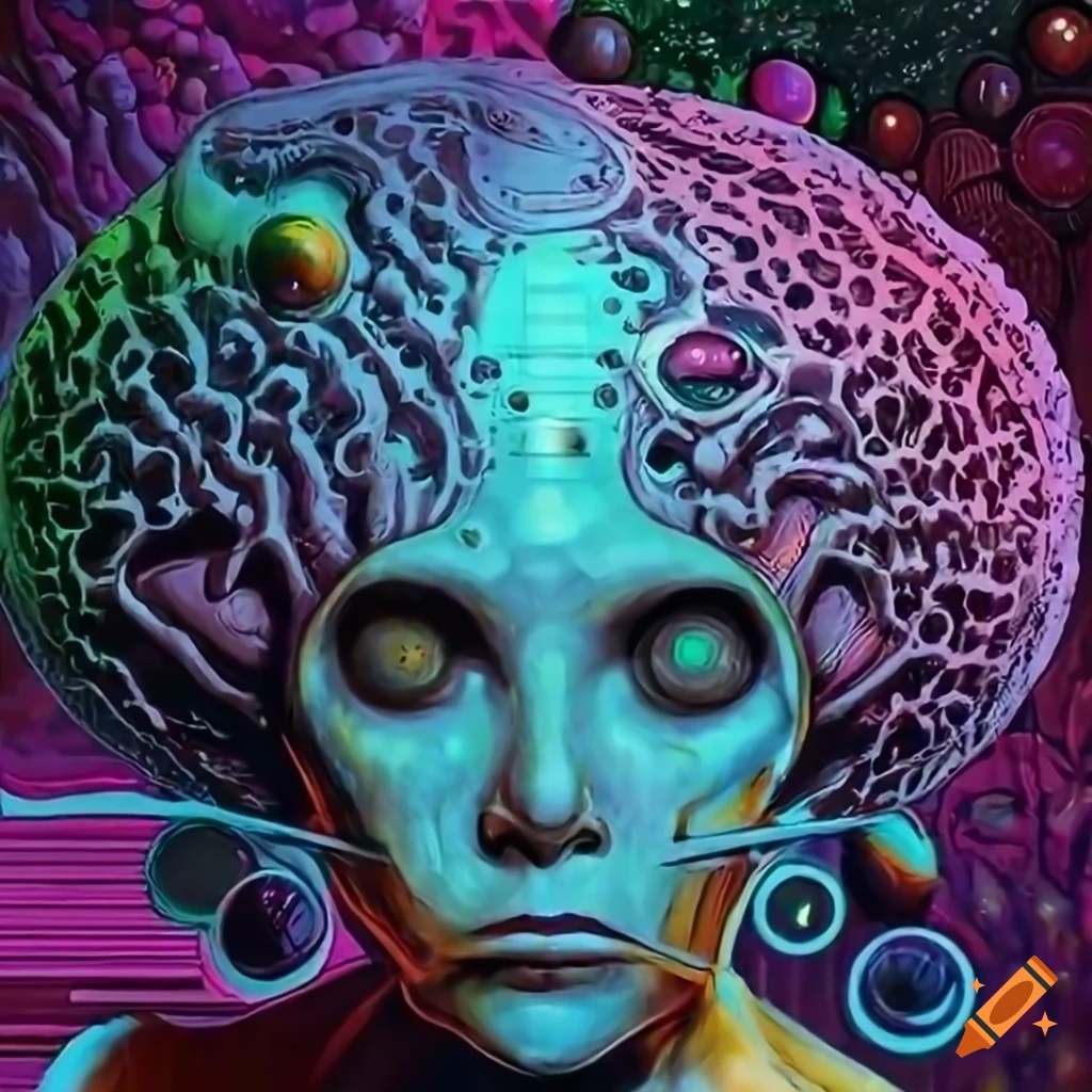 Abstract organic machine art in 4k 70s sci-fi style by akira toryiama ...