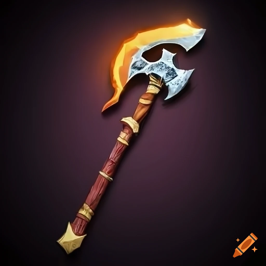 Mythic axe on Craiyon
