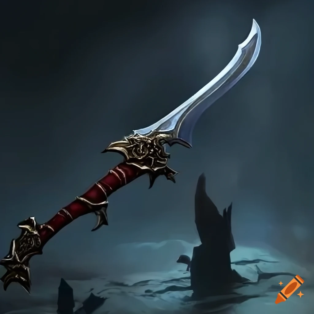 Mythic sword weapon on Craiyon