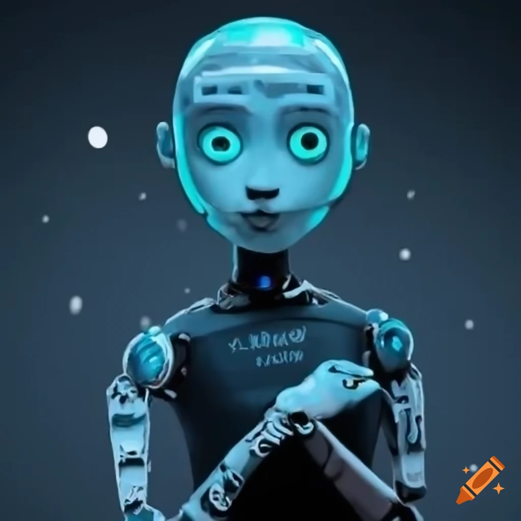 YouTube channel mascot for 'What AI Thinks' on Craiyon