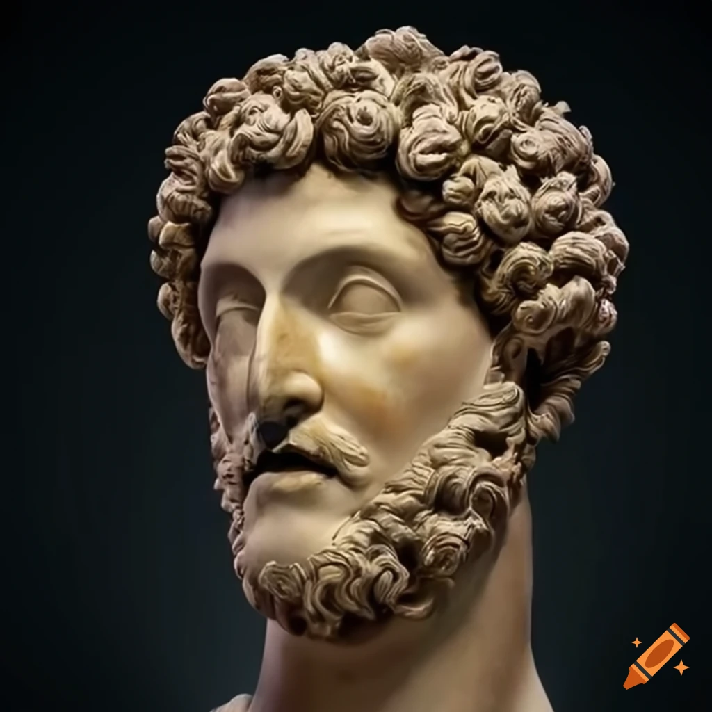 YouTube profile picture of Marcus Aurelius with a light-colored ...
