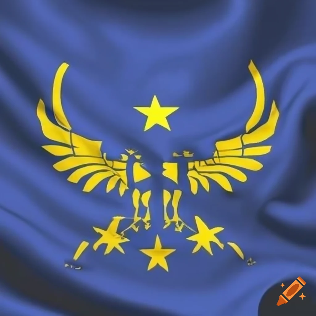 Flag of fictional night watchman state with a mix of eu, libertarian ...