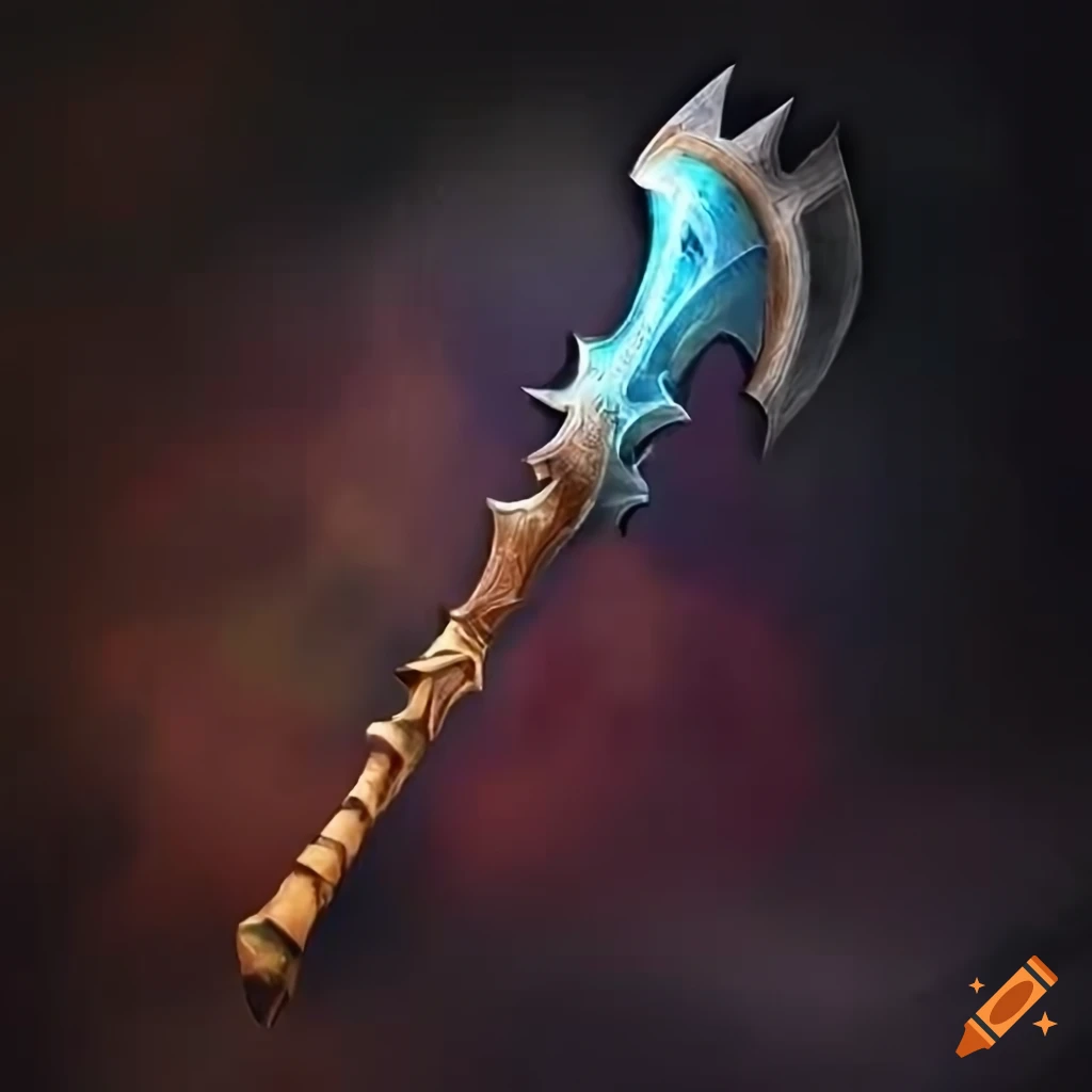 Mythic axe on Craiyon