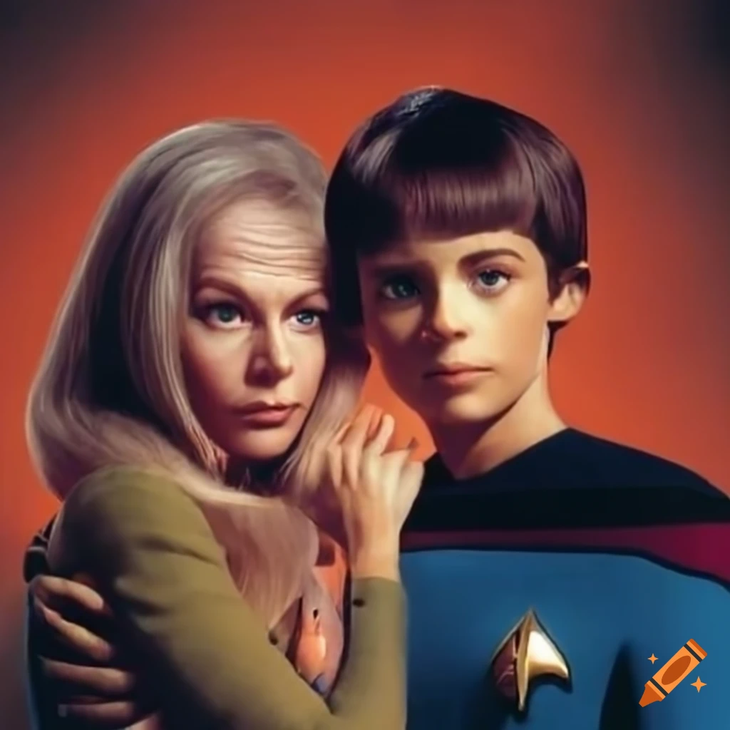 Dr. Beverly Crusher and son Wesley from Star Trek: The Next Generation ...