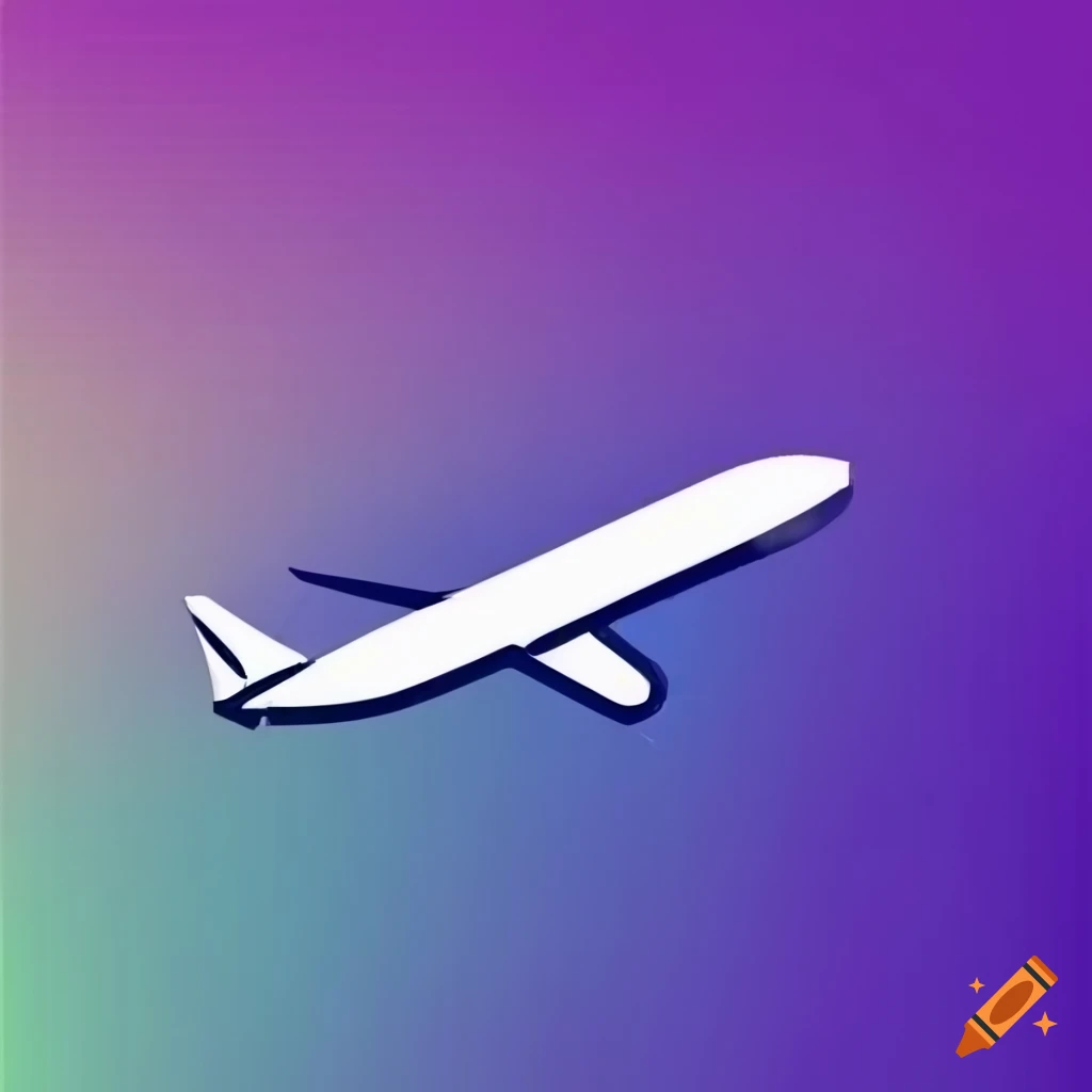 Modern airplane logo for aviation enthusiast YouTube channel on Craiyon