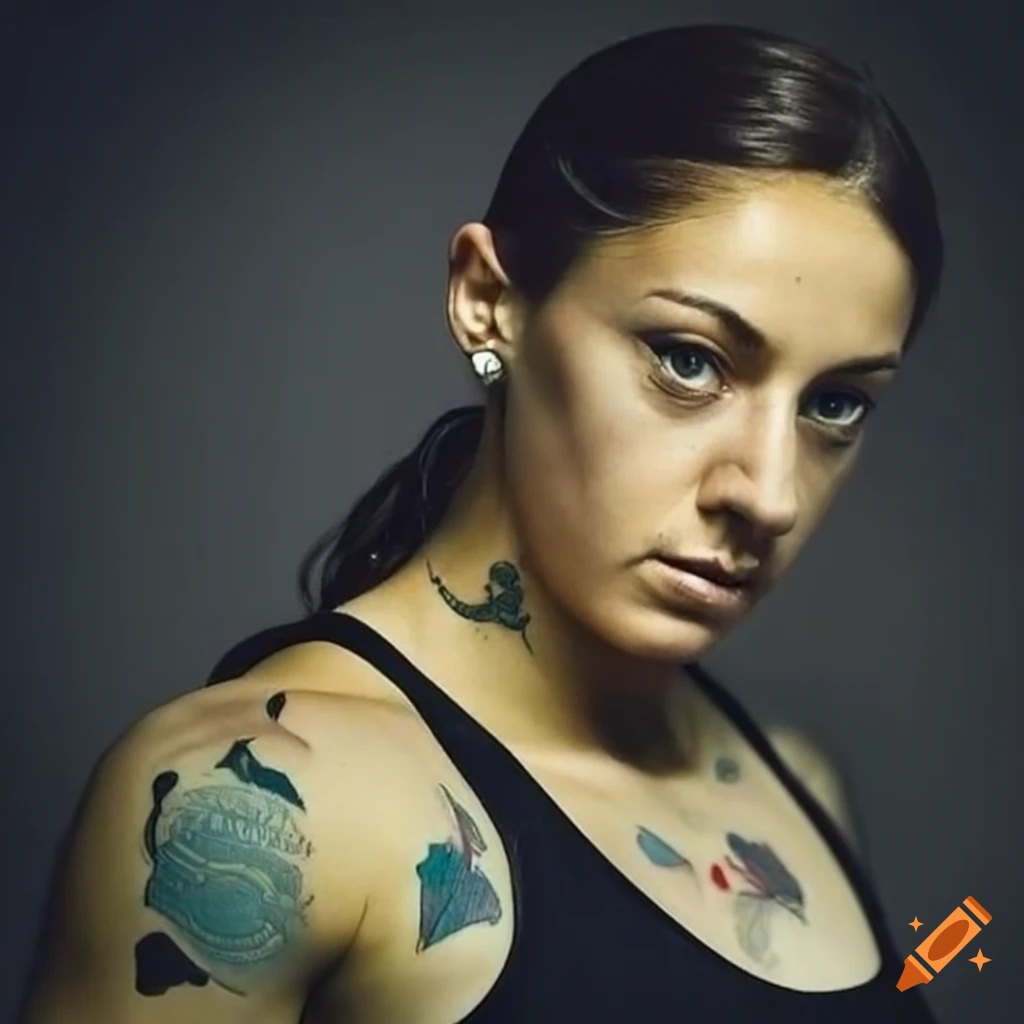 Ewa Swoboda, Polish sprinter showcasing tattoos in athletic environment ...