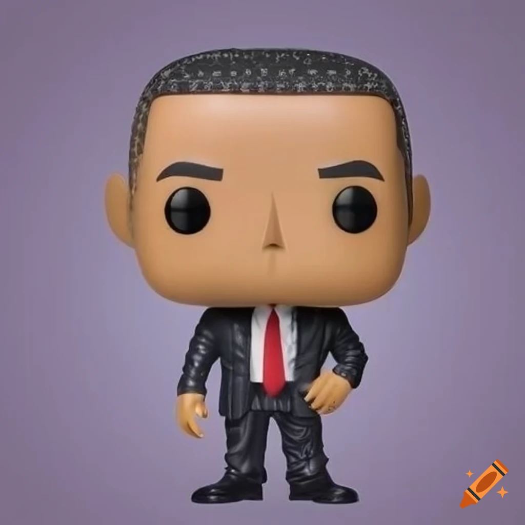 Limited edition Barack Obama Funko Pop figure on Craiyon