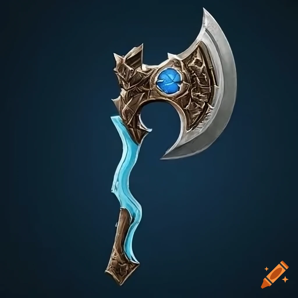 Mythic axe on Craiyon