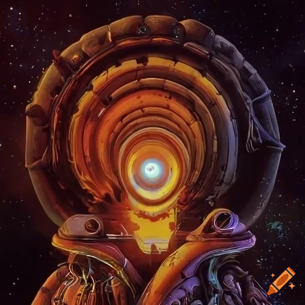 Abstract organic machine art in 4k 70s sci-fi style by akira toryiama ...