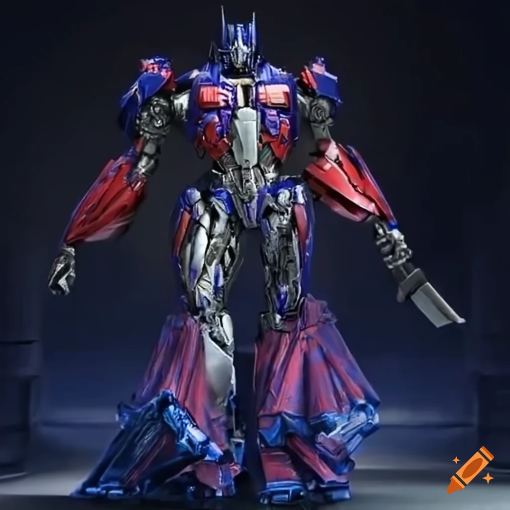 Optimus Prime in a ballet pose with a skirt on Craiyon