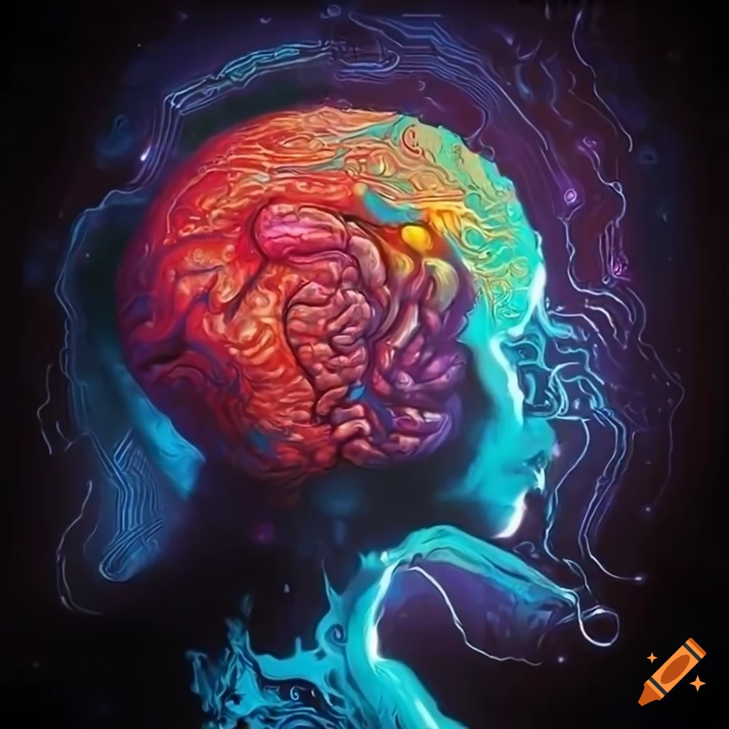 70s sci-fi organic machine art by akira toryiama with brain circuit ...