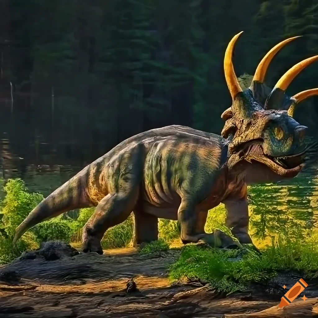 Styracosaurus trio with intricate color pattern by British Columbia ...