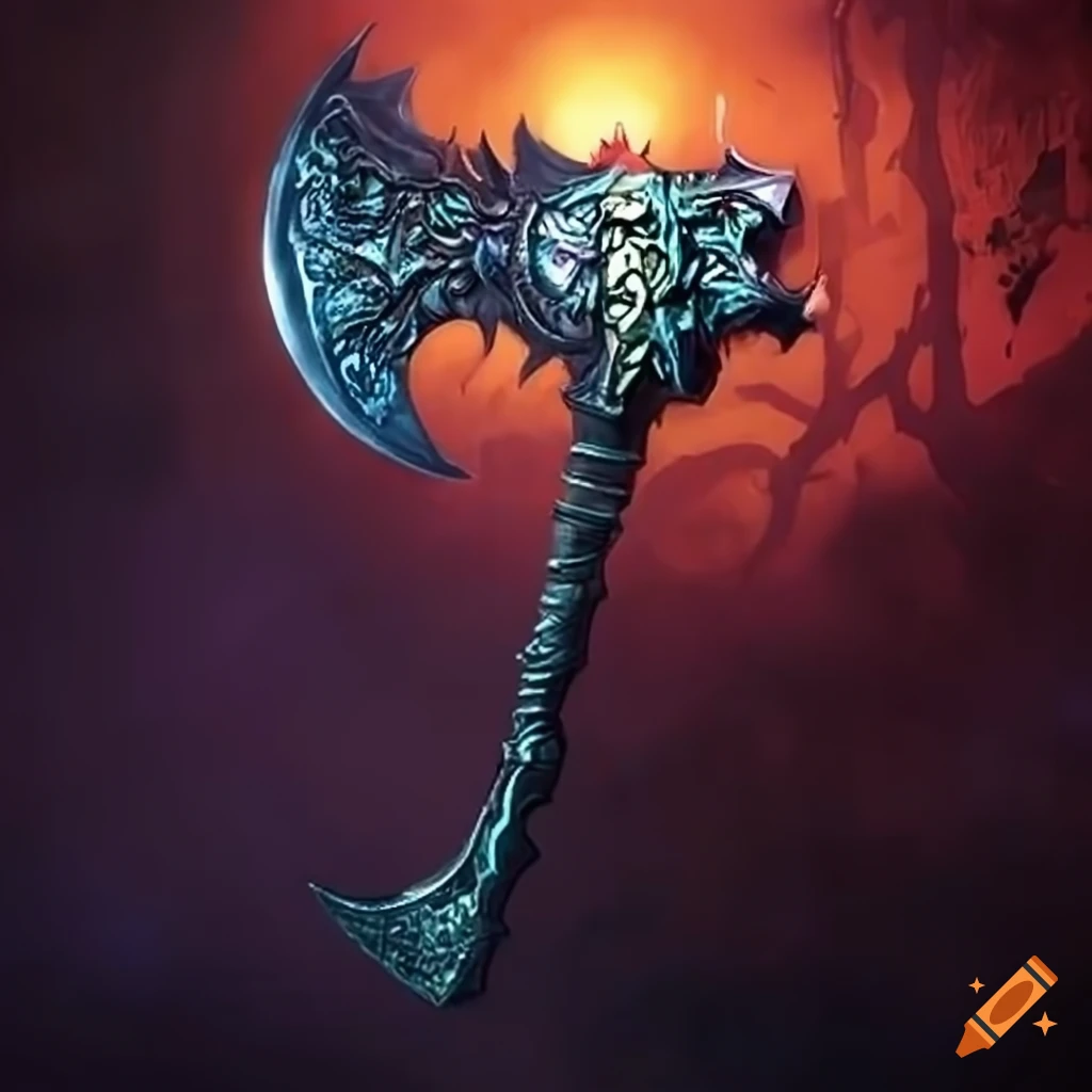 Mythic axe sword on Craiyon