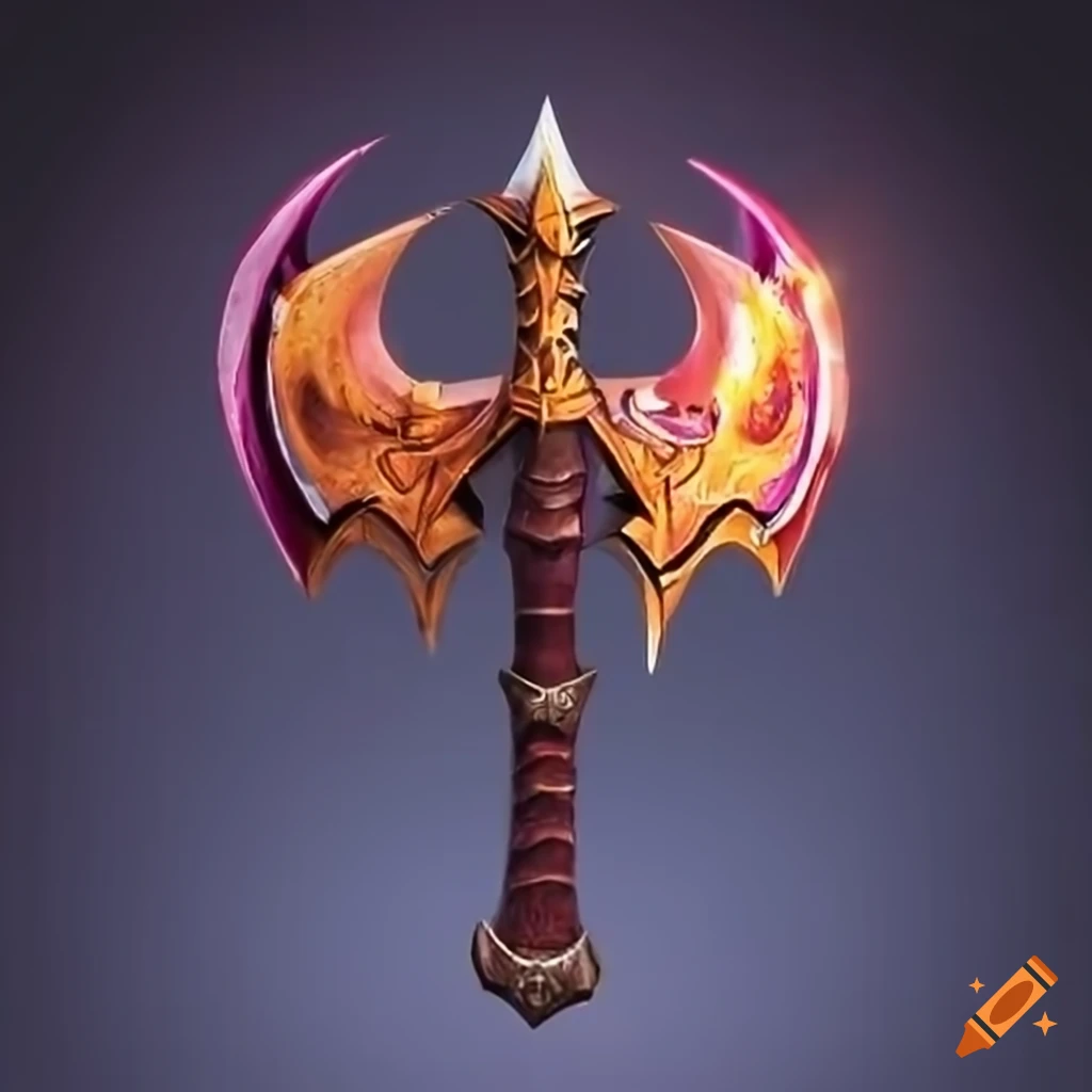 Mythic axe sword on Craiyon