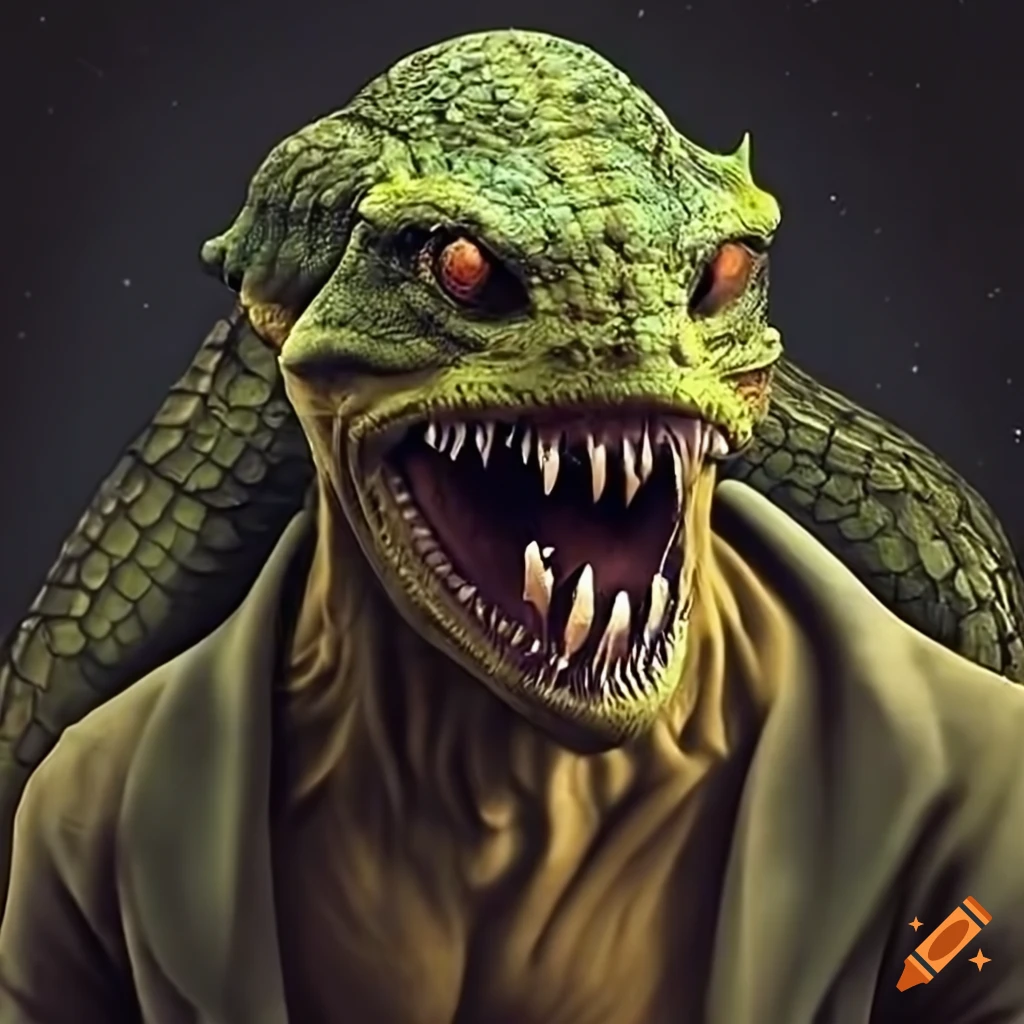 Reptile man on Craiyon