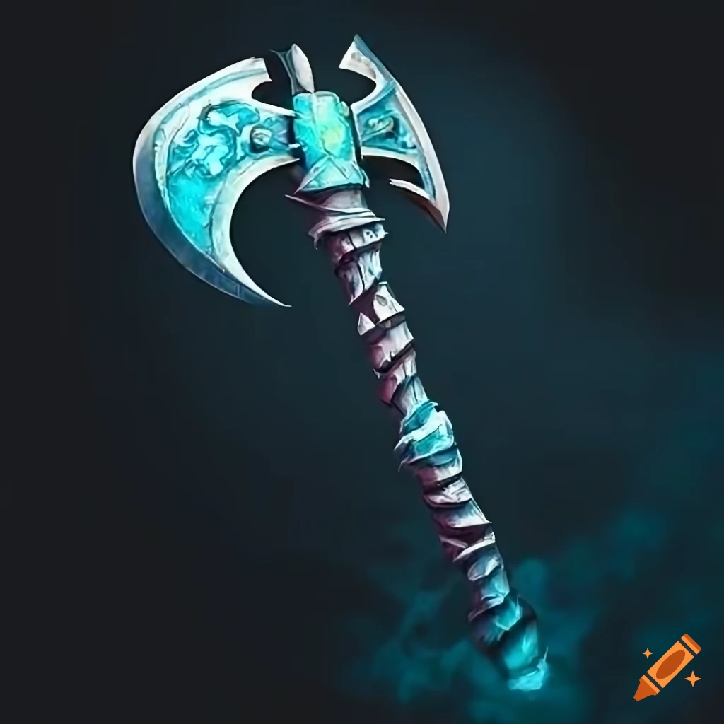 Mythic axe on Craiyon