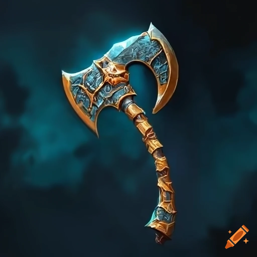 Mythic axe on Craiyon