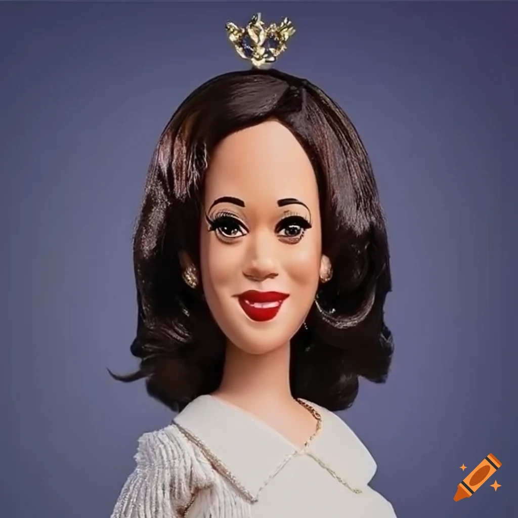 Kamala Harris collectible doll with winning signature style on Craiyon