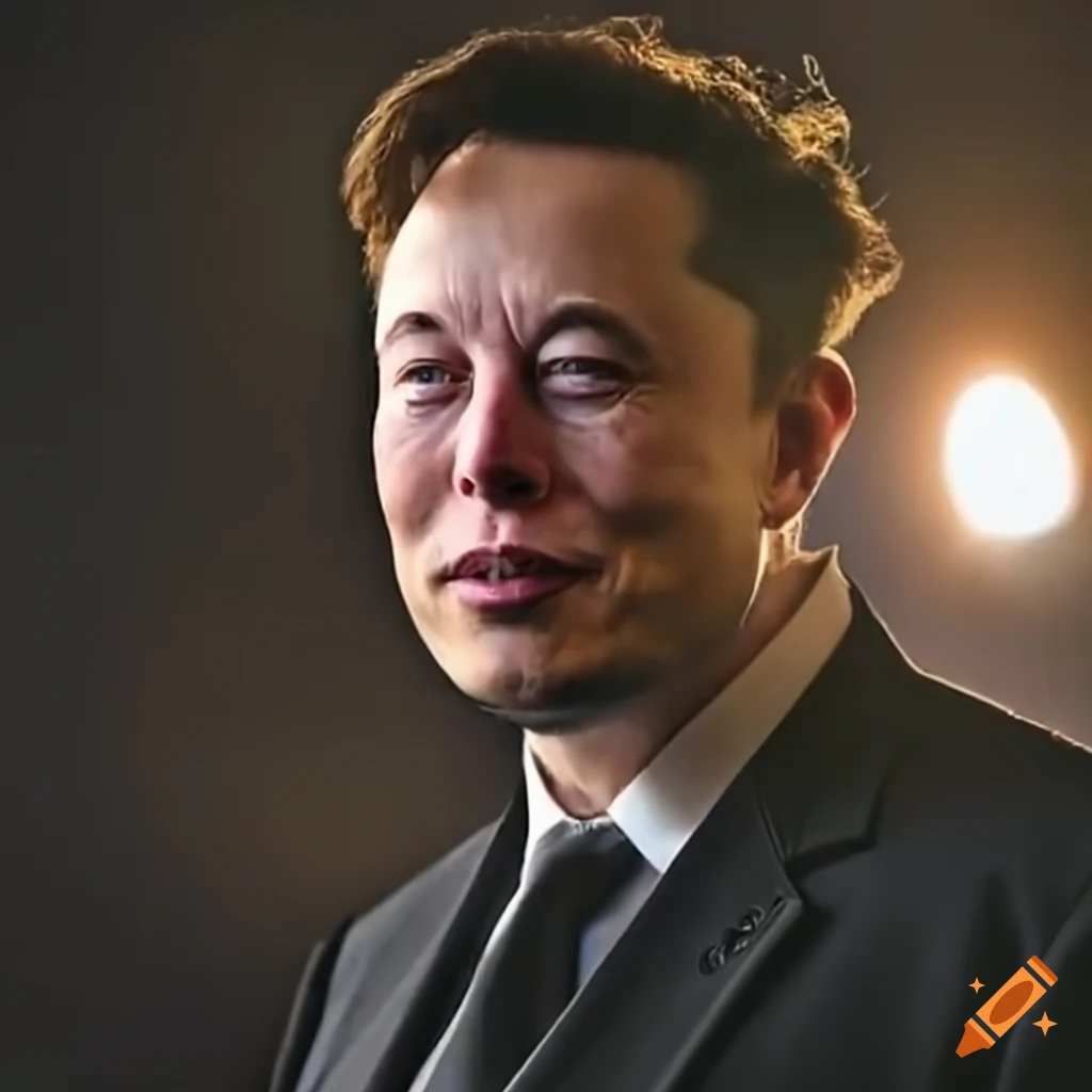 Elon musk portrait on Craiyon