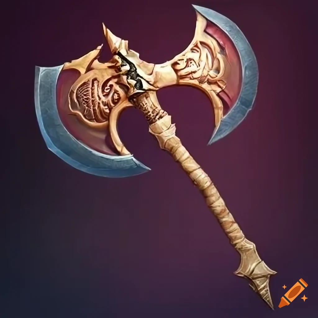 Mythic axe on Craiyon