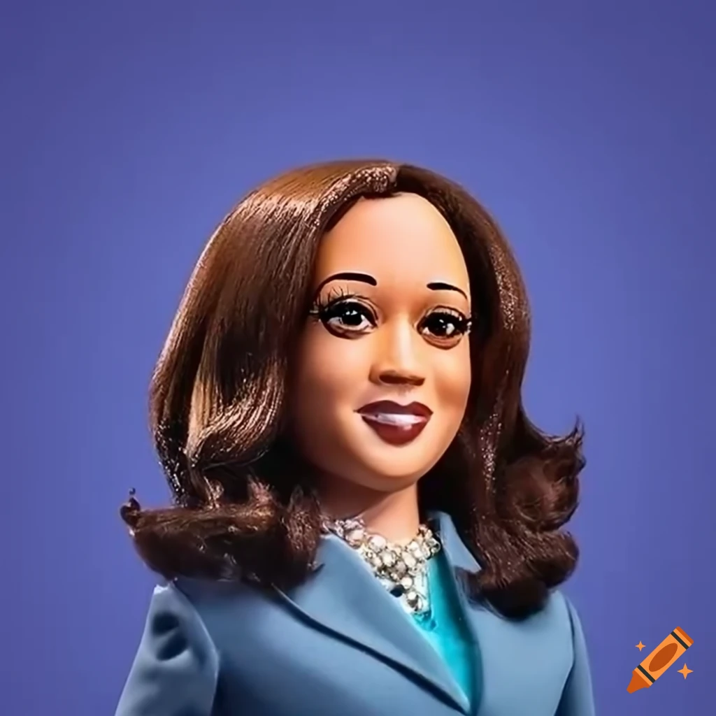 Kamala Harris collectible doll with winning signature style on Craiyon