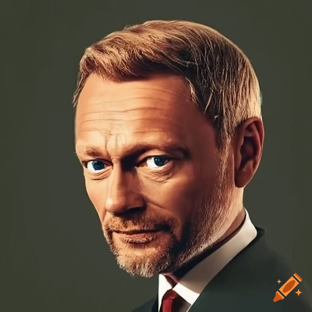 Christian Lindner smiling for the camera in a 1950s style colorful ad ...