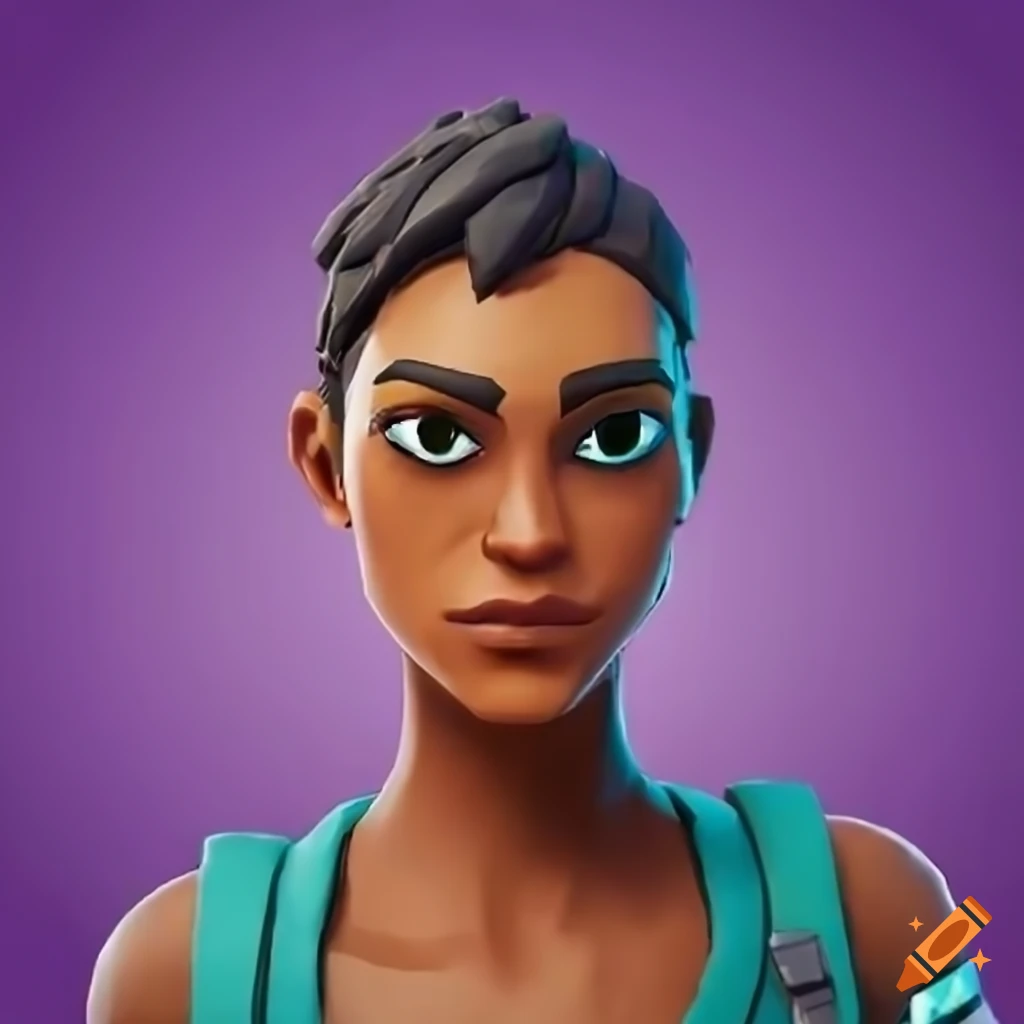 Creative face in a Fortnite style on Craiyon