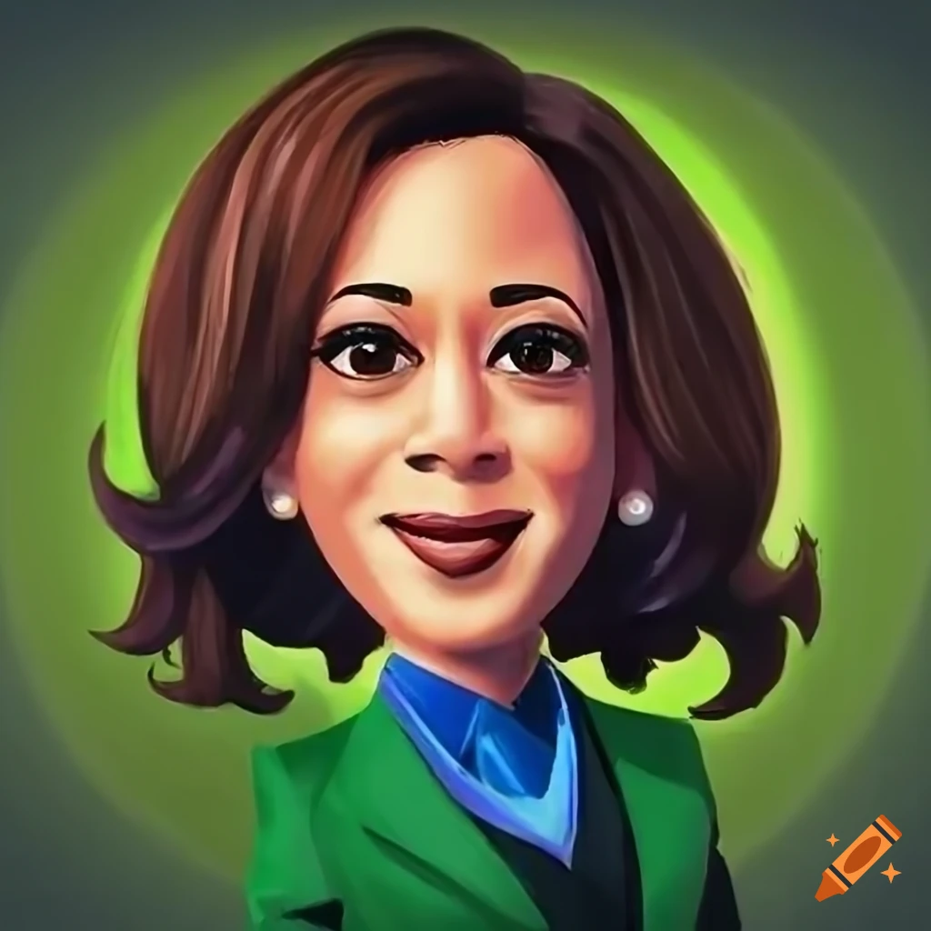 Pixar-style portrait of President Kamala Harris on Craiyon