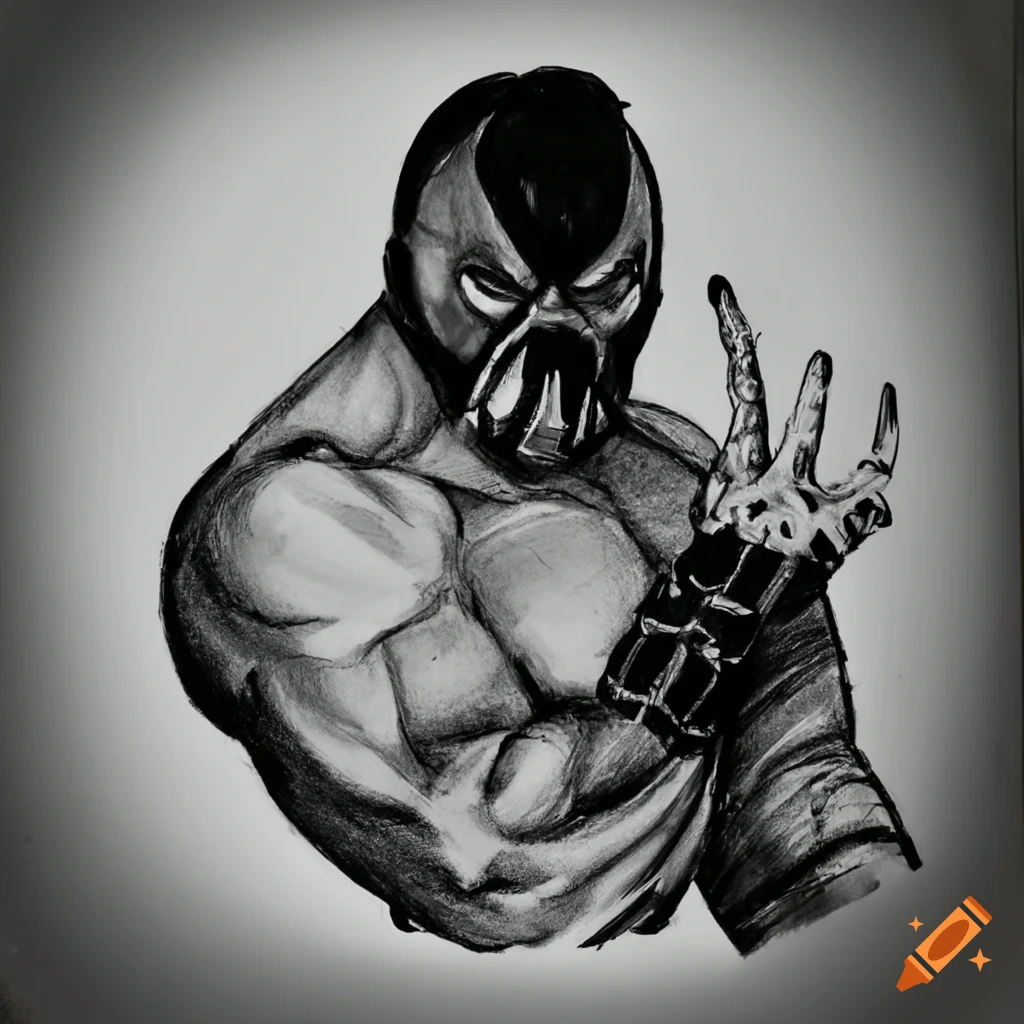 Character inspired by Bane with a Mexican wrestler aesthetic on Craiyon