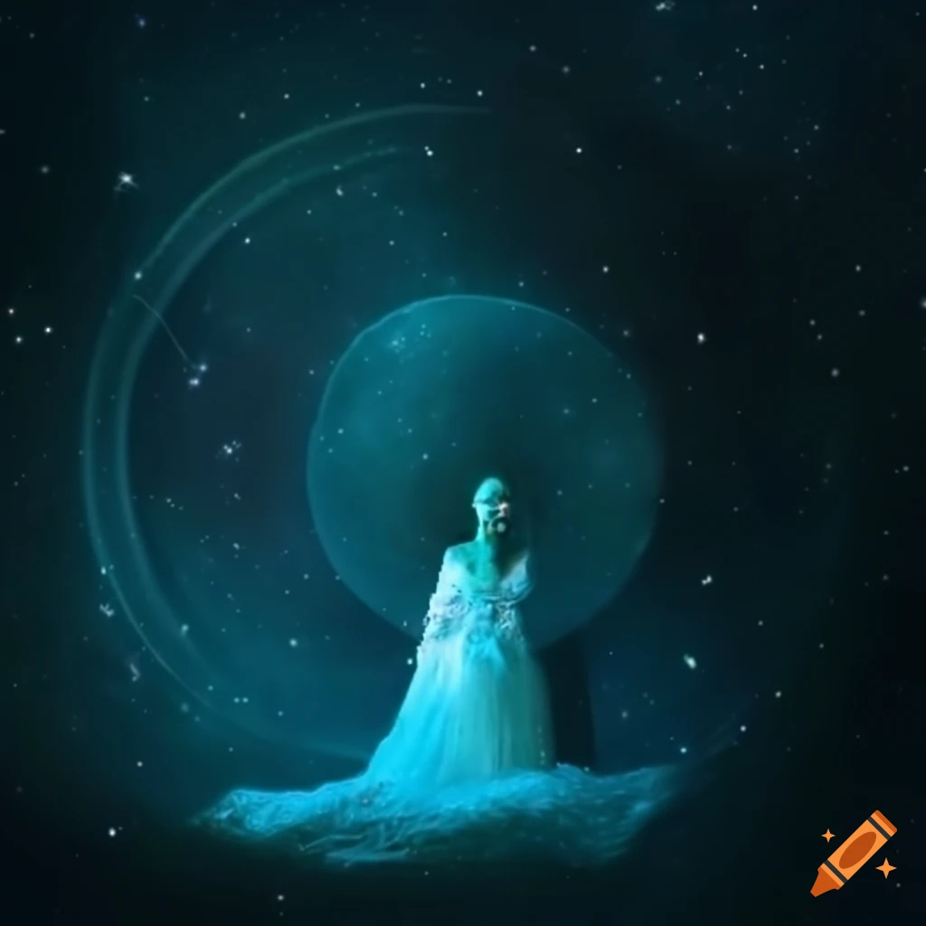 Cosmic battle with aligned emotions and glances of love on the ...