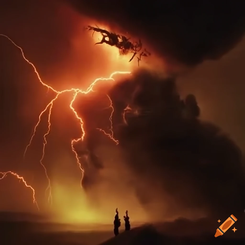 A sound of thunder on Craiyon