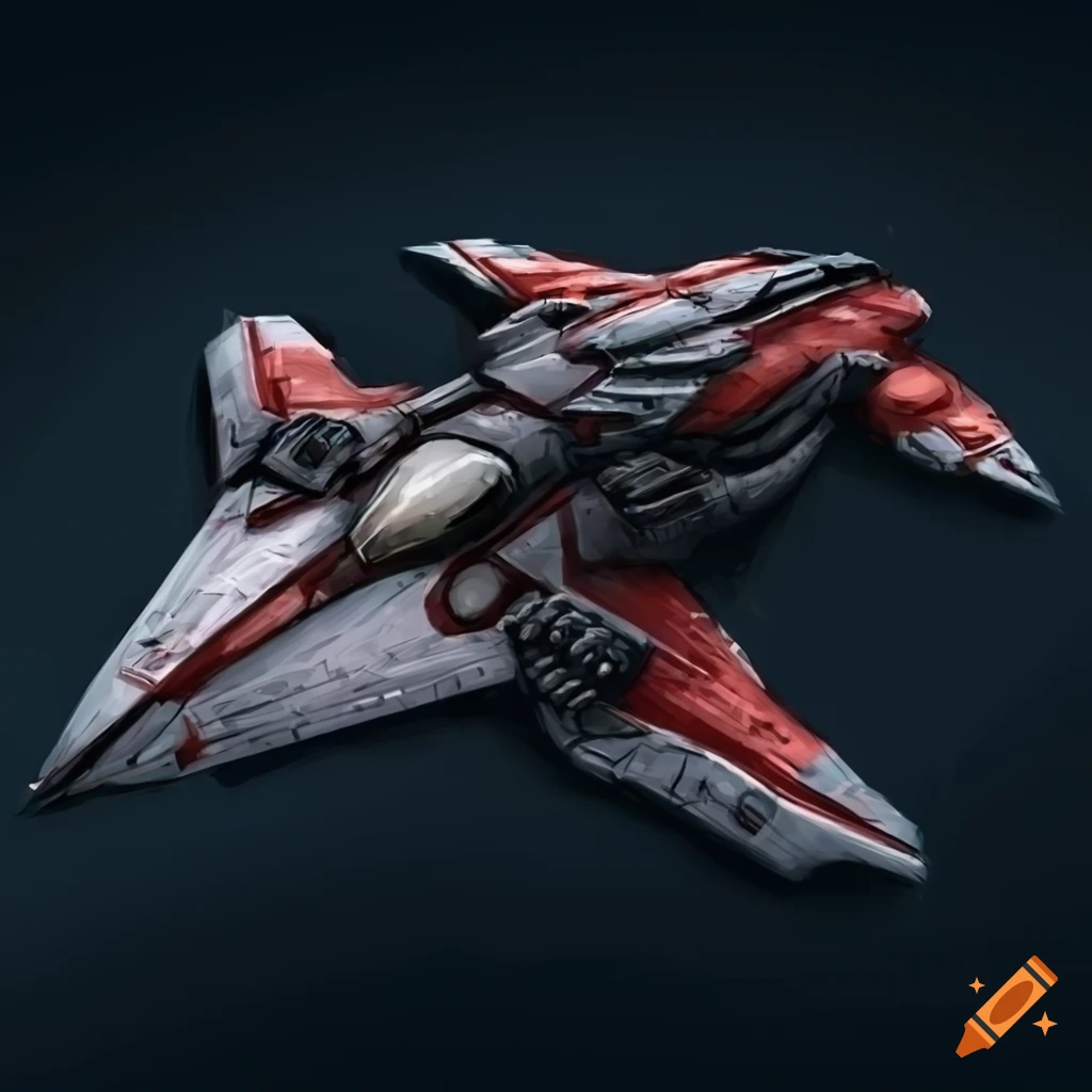 Realistic futuristic sci-fi starfighter for a Sith Empire in concept ...