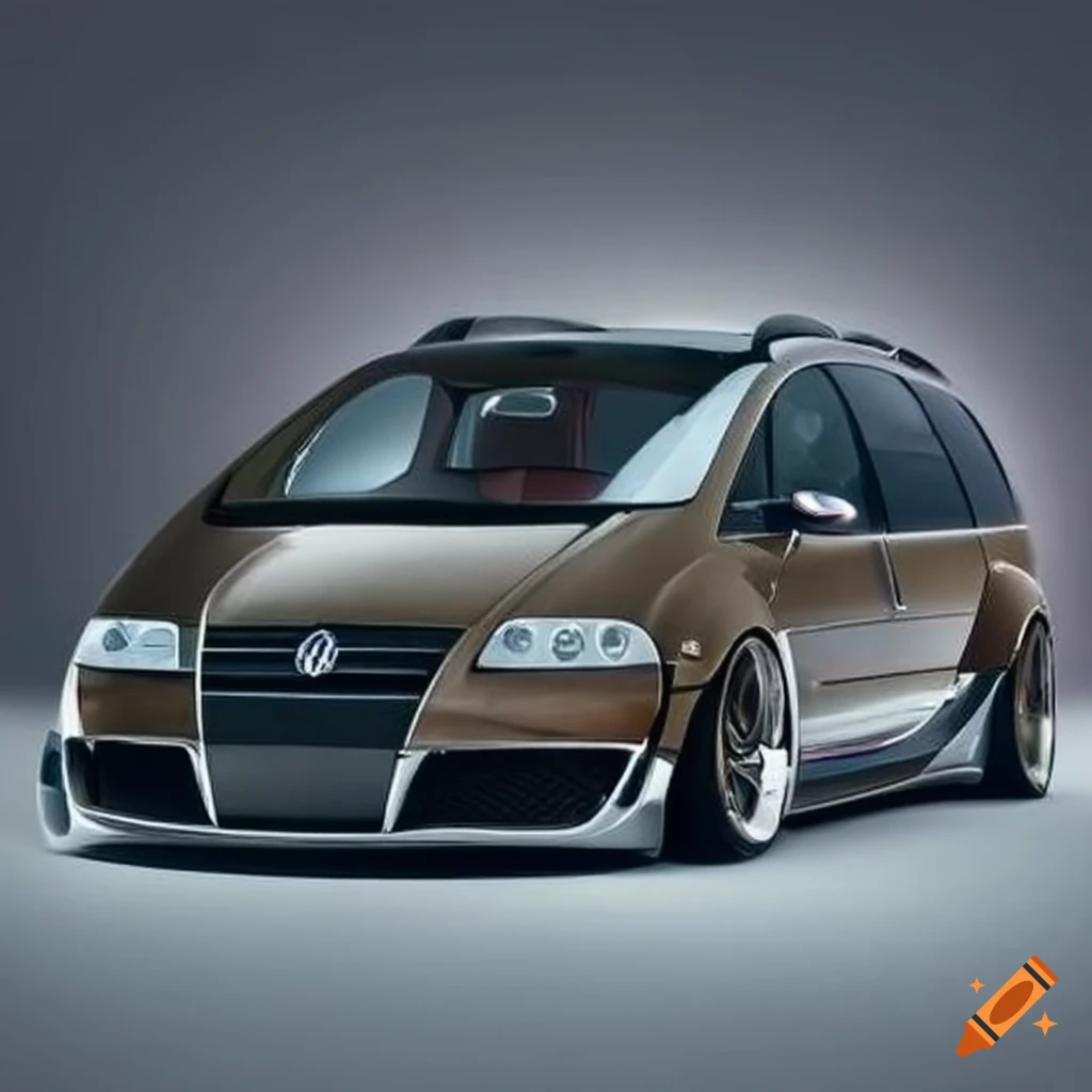 2005 Volkswagen Sharan with Bugatti Veyron wide body kit on Craiyon