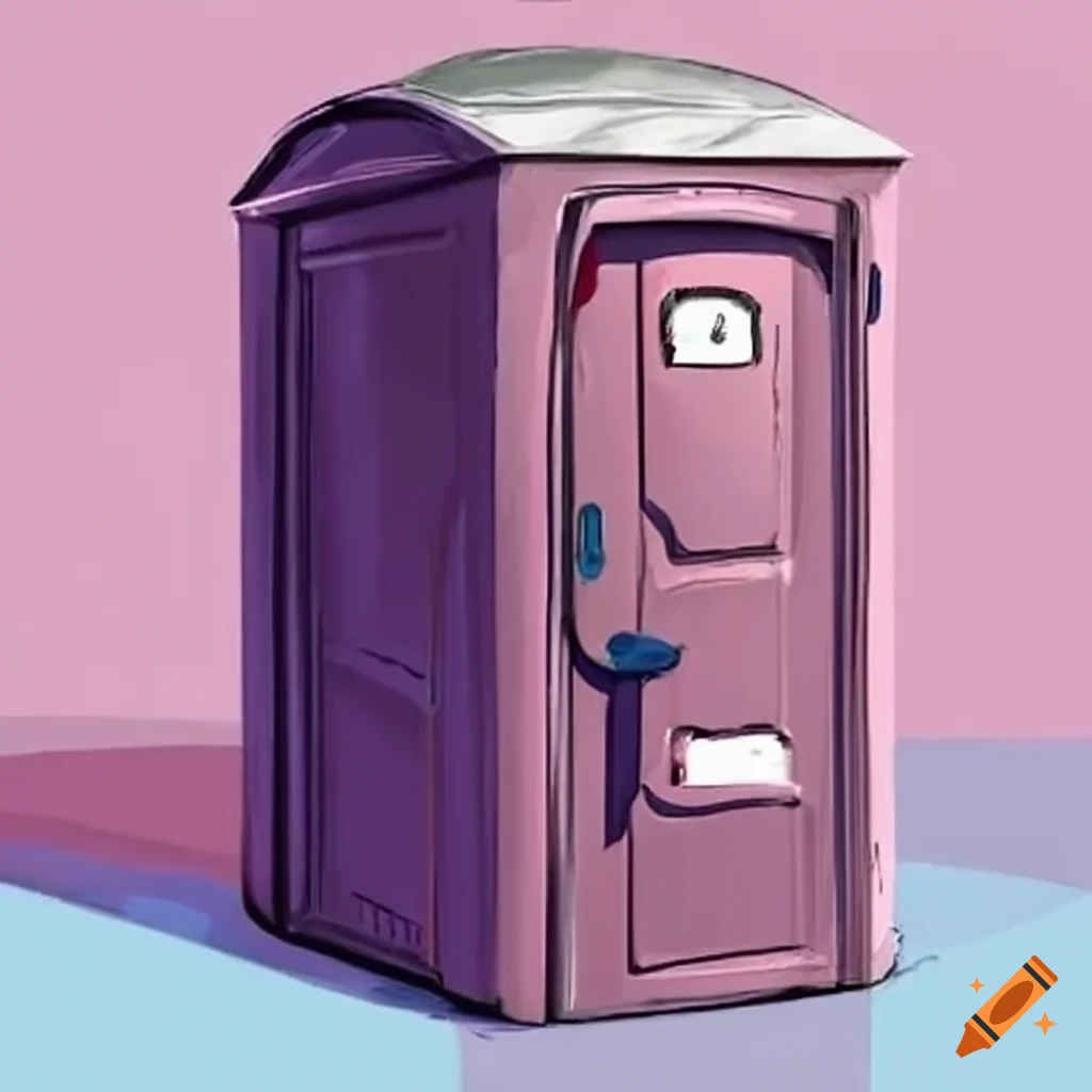 Sam Laporta portrayed as a porta potty on Craiyon